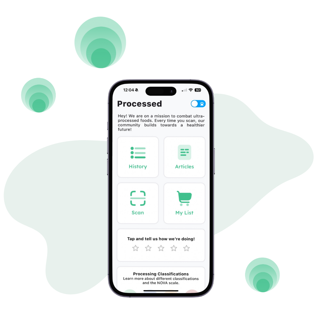 Processed Features | Food Scanning App | ProcessedApp.com